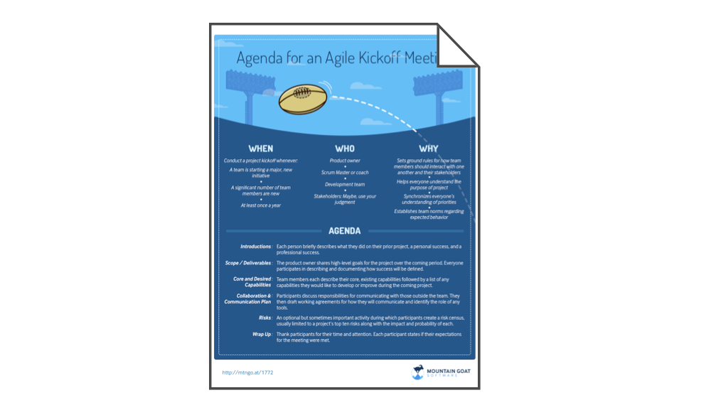 Agile Project Kickoff Meetings: How & Why to Conduct Them. Agile Project Kickoff Meetings: How & Why to Conduct Them.